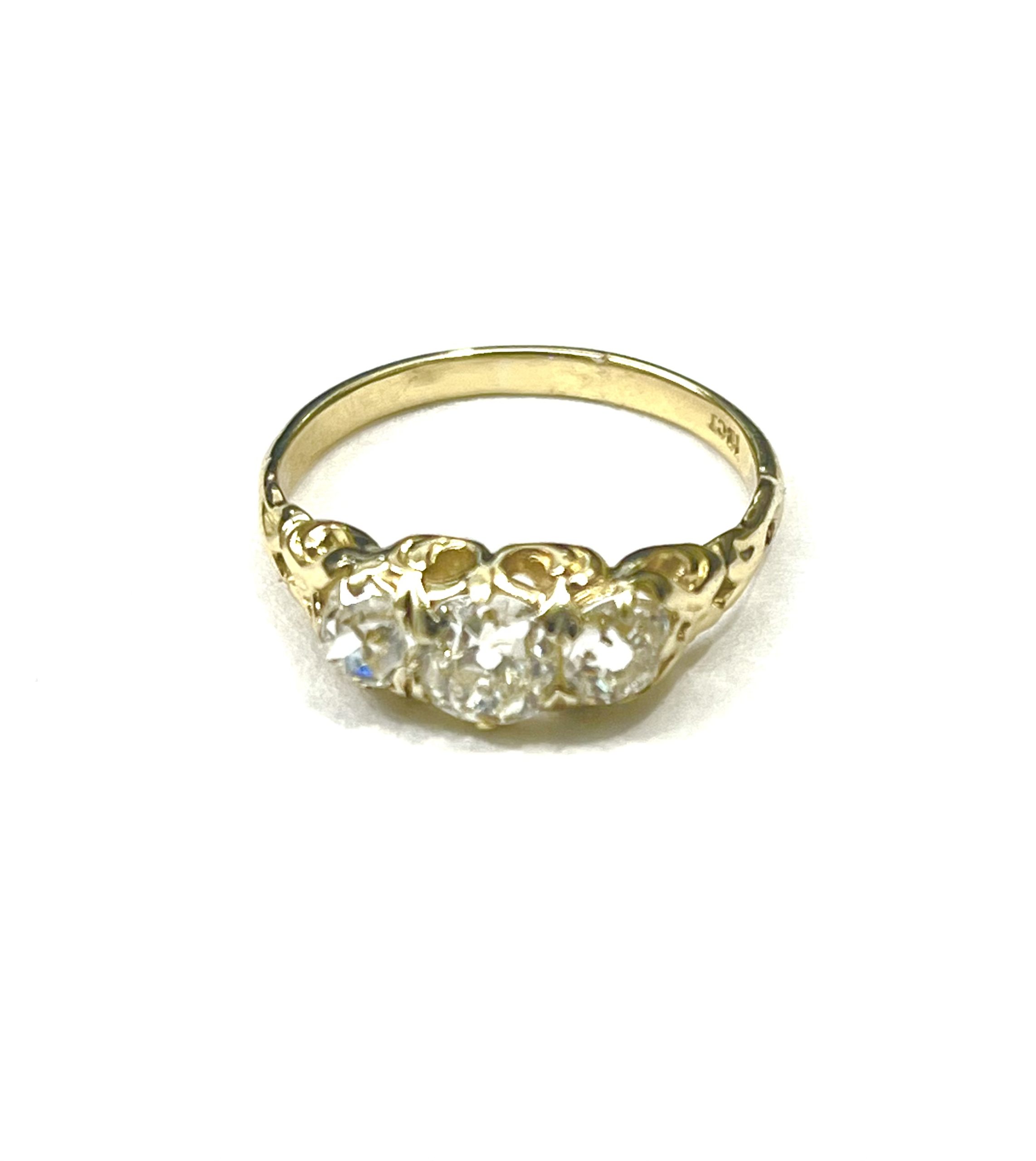 Antique Diamond Three Stone Ring – W. Carter and Son